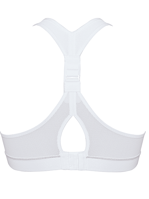 Royce Lingerie Impact Free Flex Fit Sports Bra in White