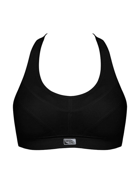 Royce Lingerie Impact Free Flex Fit Sports Bra in Black